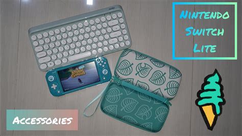 Nintendo Switch Lite Turquoise Accessories Unboxing│nicholette Chua