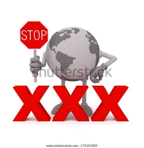 Xxx Xxx Stop Stop Adult Xxx Stock Illustration