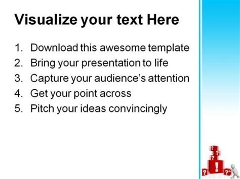 Questions People Powerpoint Template 0910