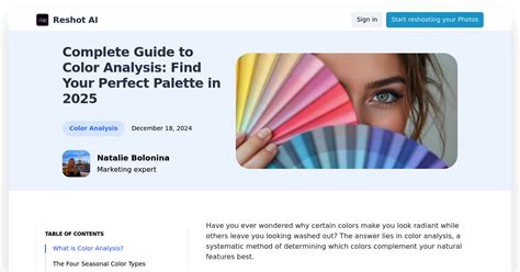 Complete Guide To Color Analysis Find Your Perfect Palette In 2025 Complete Guide To Color Analysis Find Your Perfect Palette In 2025