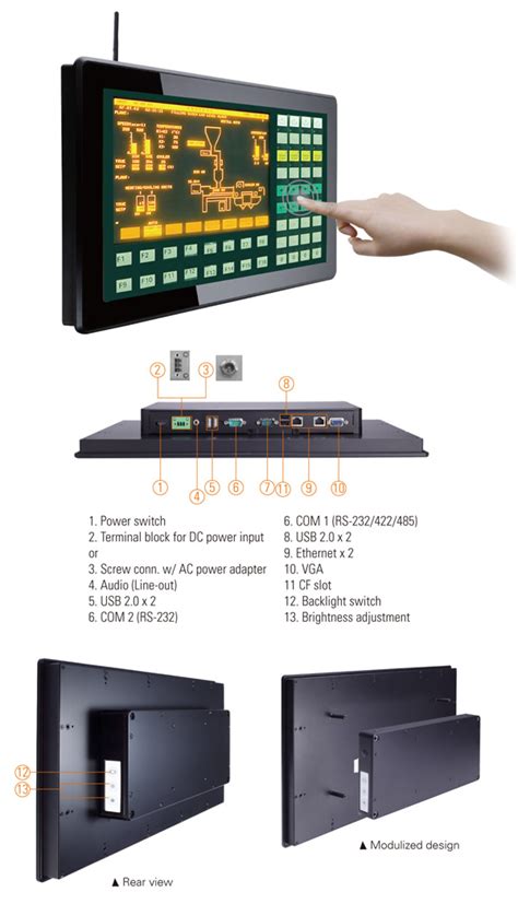 Axiomtek Announces 16 9 Wide Screen Fanless Multi Touch Panel Computers With AMD G Series