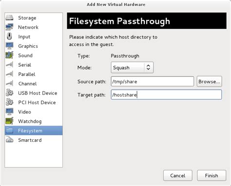 Error In Guide About Filesystem Passthrough In Kvm With Virt Manager Informed Opinion Wanted