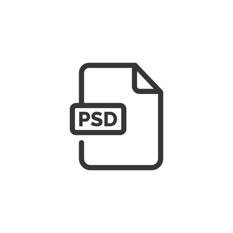 Psd File Icon Isolated On White Background 26231589 Vector Art At Vecteezy