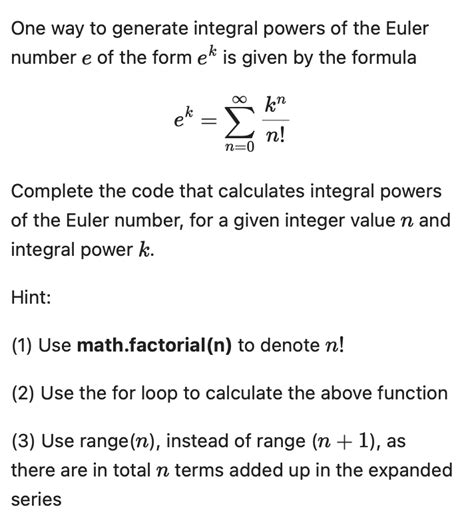 Solved One Way To ﻿generate Integral Powers Of ﻿the