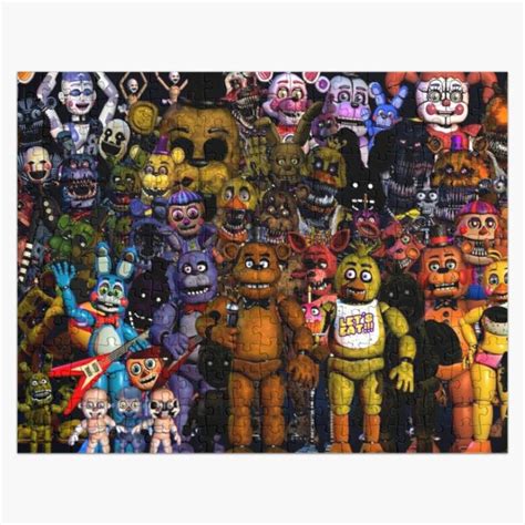 Five Nights At Freddys Puzzles Shattered Chicashattered Monty