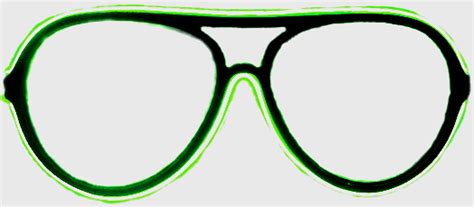 Neon Glasses Green Led Sunglasses