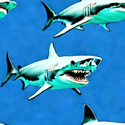 Shark Pattern Graphic · Creative Fabrica