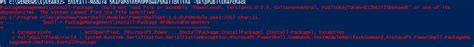 Sharepointpnppowershell2013 Being Installed Is Not Catalog Signed