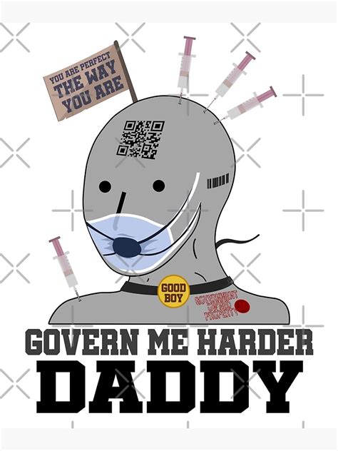 Govern Me Harder Daddy Poster By SolarDesignRed Redbubble