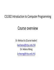 Introduction CS1302 Pdf CS1302 Introduction To Computer Programming
