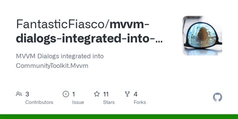 Github Fantasticfiasco Mvvm Dialogs Integrated Into Windows Community