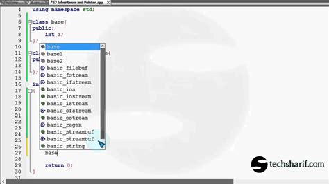 bangla c video tutorial 57 inheritance and pointer youtube