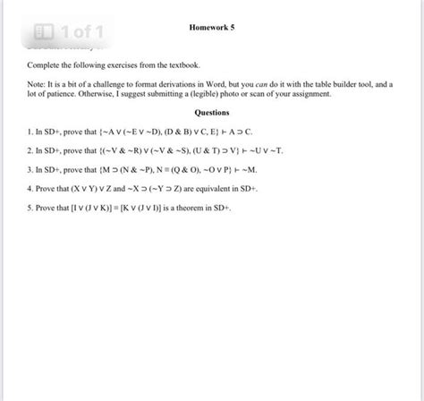 Solved Complete The Following Exercises From The Textbook Chegg Com