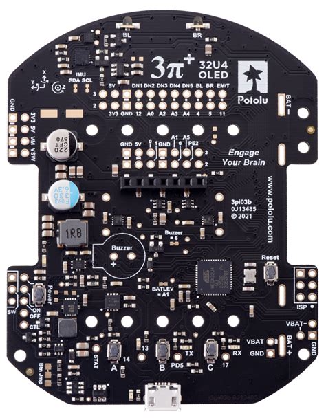pololu 3pi 32u4 oled control board