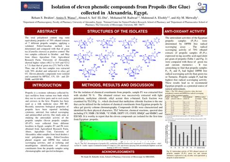 Pdf Isolation Of Eleven Phenolic Compounds From Propolis Bee Glue