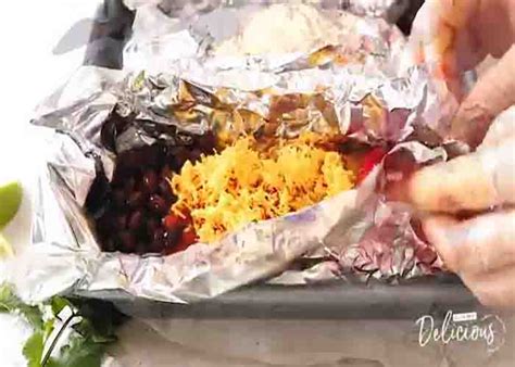 Southwestern Chicken And Rice Foil Packets Diy Joy