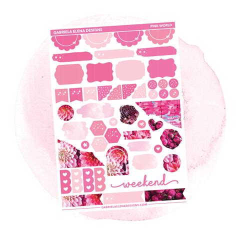 Pink World Gabriela Elena Designs