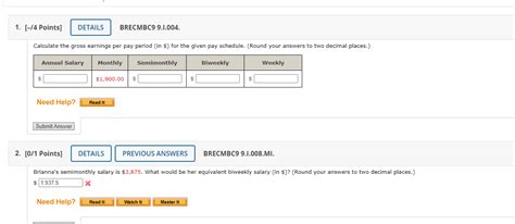 Solved 4 Points Brecmbc9 9i004 Calculate The Gross