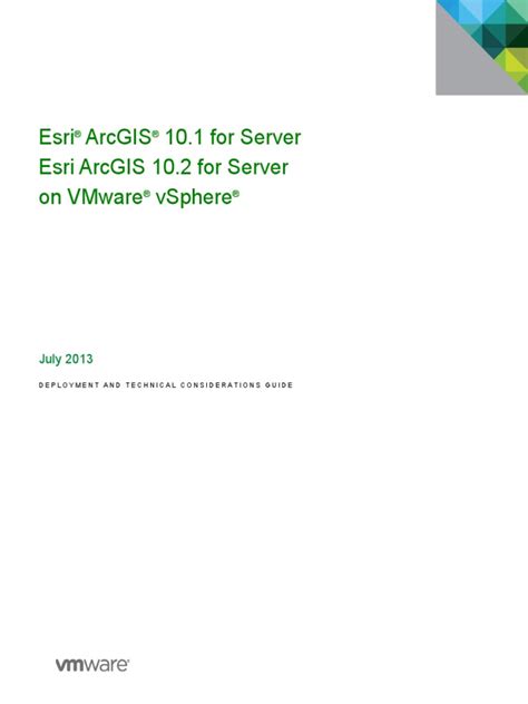 Vmware Ha Deployment Guide Esri Arcgis Server 101 Pdf Arc Gis Esri