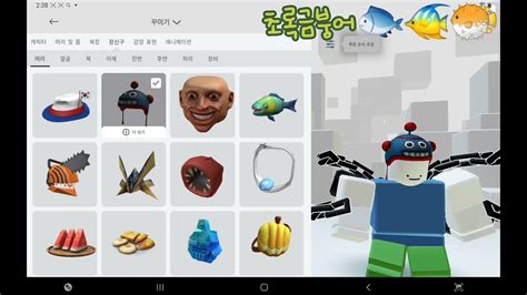 초록금붕어🐟🐠🐡의 캐릭터 꾸미기 로블록스 꾸미기 Youtube