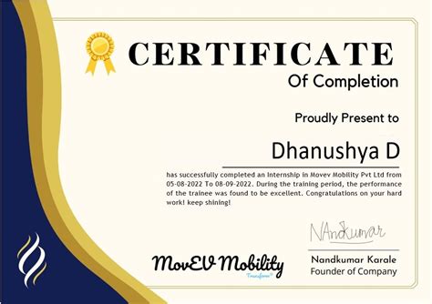 Dhanushya Devendran On Linkedin Completed My 30 Days Internship By