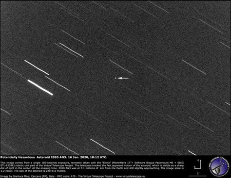 Asteroid News Astronomer Snaps A Potentially Hazardous Asteroid On