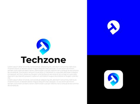 Techzone Modern Logo Design Technology Innovation Behance