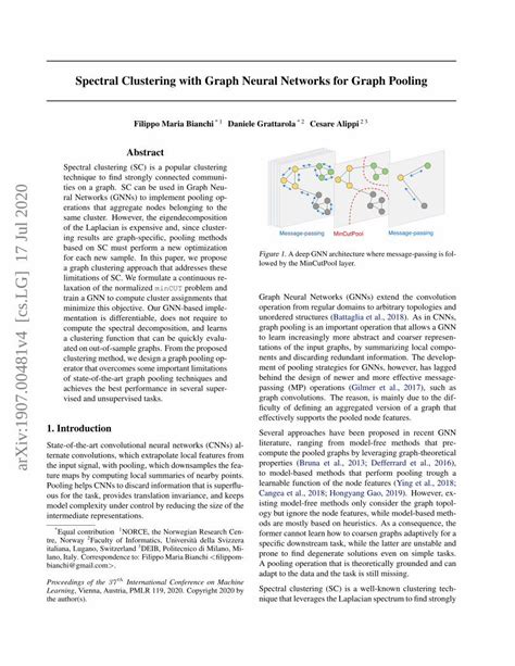 pdf spectral clustering with graph neural networks for graph