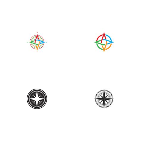 Compass Logo Template Vector Icon Illustration 3597867 Vector Art At