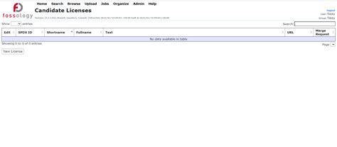 integrate add license page · issue 258 · fossology fossologyui · github