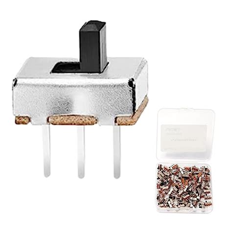 Mriuuod Slide Switch Spdt 100pcs Mini Micro 3mm Vertical Slide Switch 1p2t For Pcb Electronic