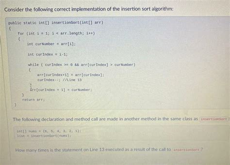 solved consider the following correct implementation of the