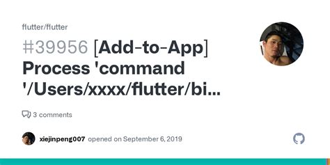 Add To App Process Command Users Xxxx Flutter Bin Flutter