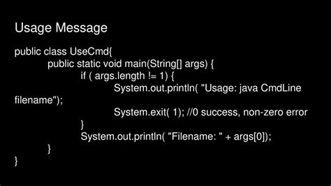 cs 200 command line arguments and exceptions ppt download