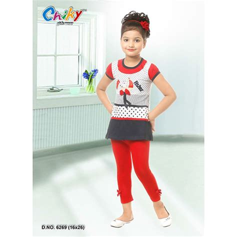6269 16x26 Girls Plain Capri Set Manufacturer From Kolkata West Bengal