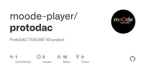 GitHub Moode Player Protodac ProtoDAC TDA1387 X8 Project