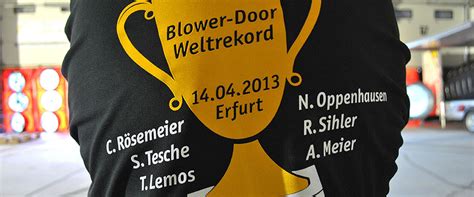 Welcome Blower Door Word Record