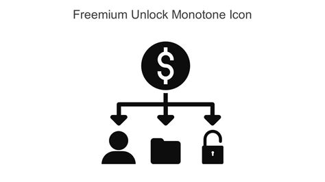 Freemium Unlock Monotone Icon In Powerpoint Pptx Png And Editable Eps Format PPT PowerPoint