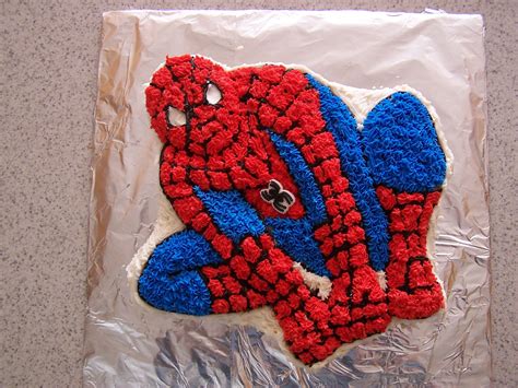 Spiderman Cake For 5th Birthday Used Wilton Amazing Spider Man Cake