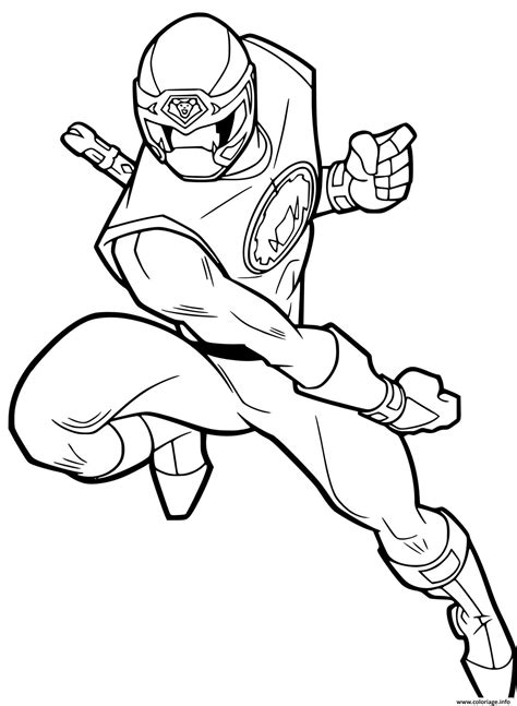 Coloriage Power Rangers Samurai Attack Dessin Power Rangers à Imprimer