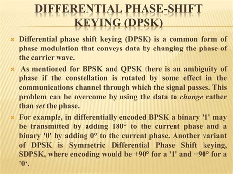 Psk Phase Shift Keying Pptx