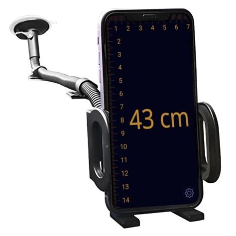Uchwyt samochodowy na telefon szyba kratka długi cm PL MOCNY HOLDER STOJAK do telefonu GSM