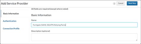 Fortigate Firewall Saml Relying Party Configuration Using Ssl Vpn