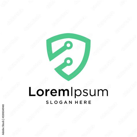 Shield Security Logo Design Vector Security Guard Symbol Icon Protection Shield Vector With