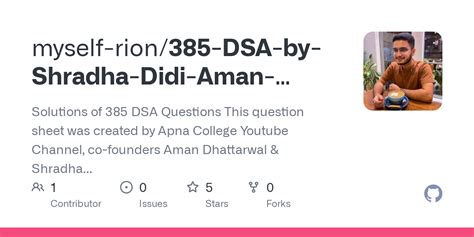 GitHub Myself Rion 385 DSA By Shradha Didi Aman Bhaiya Solutions Of
