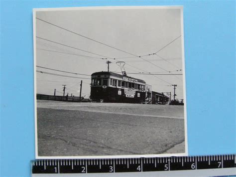 J53 920 写真 古写真 電車 鉄道 鉄道写真 横浜 横浜市電 515号 祝横浜開港百年祭 オーシャンウィスキー 昭和33年 路面電車