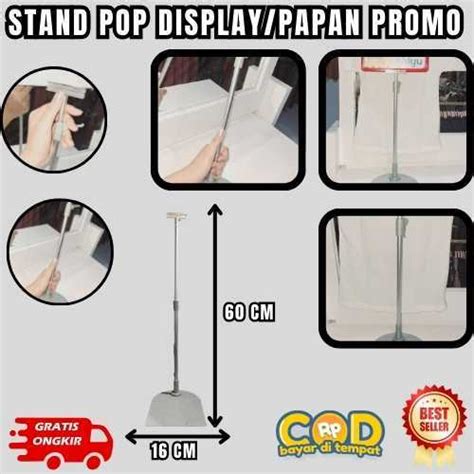 Jual Papan Harga Promo Toko Pop Up Frame A4 Frame Poster Berdiri