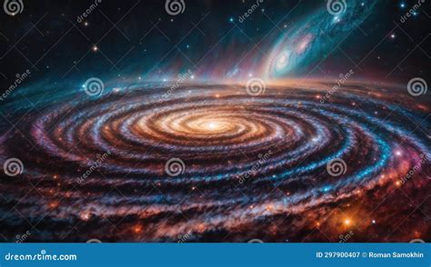 Time Space Distortion Abstract Visualization Of Spacetime Continuum Curvature Generative Ai