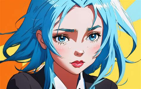 Premium Ai Image Closeup Portrait Of Beautiful Young Woman Generative Ai