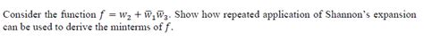 solved consider the function f wz w w3 show how repeated